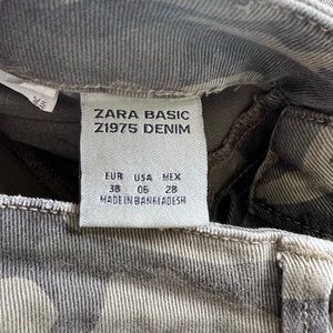 Zara | Jeans | Zara Basic Z975 Camouflage Crop Skinny Jeans | Poshmark